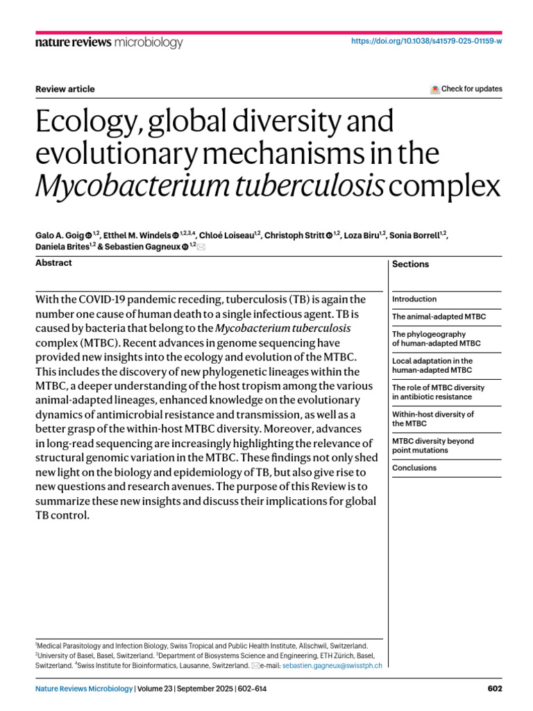 Mycobacterium tuberculosis Complex Insights | PDF | Mycobacterium ...