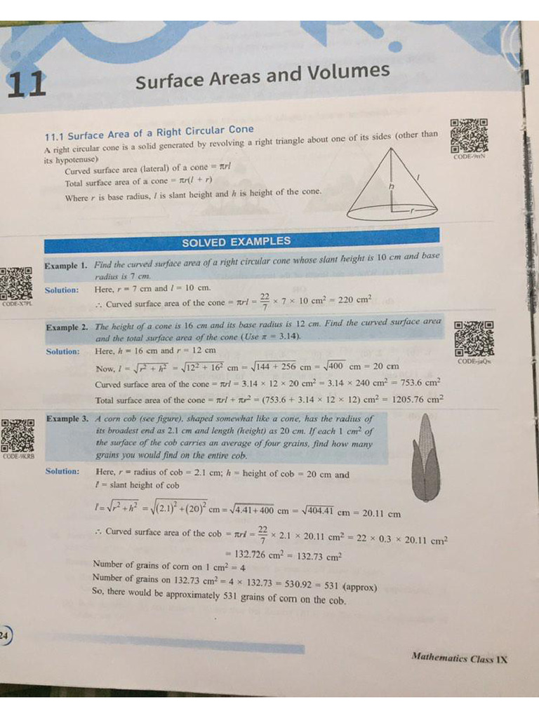 CH-11 Surface Area and Volume | PDF