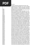 Tabela IRPJ e EFD-REINF: Alíquotas e Códigos | PDF | Biodiesel | Petróleo