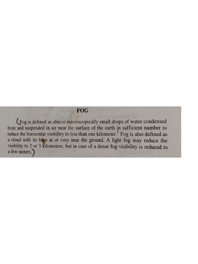 Fog | PDF