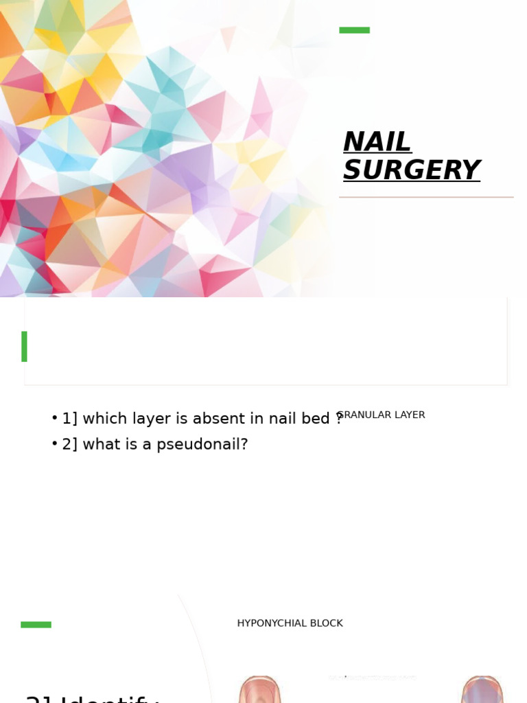 Nail Surgery Techniques and Instruments | PDF