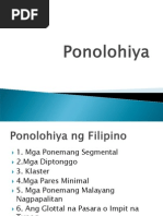 Ponolohiya NG Wikang Filipino | PDF