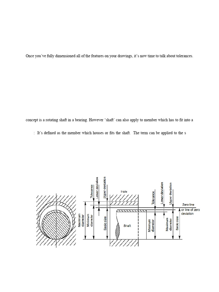 Tolerances and Fits in Engineering Design | PDF | Engineering Tolerance