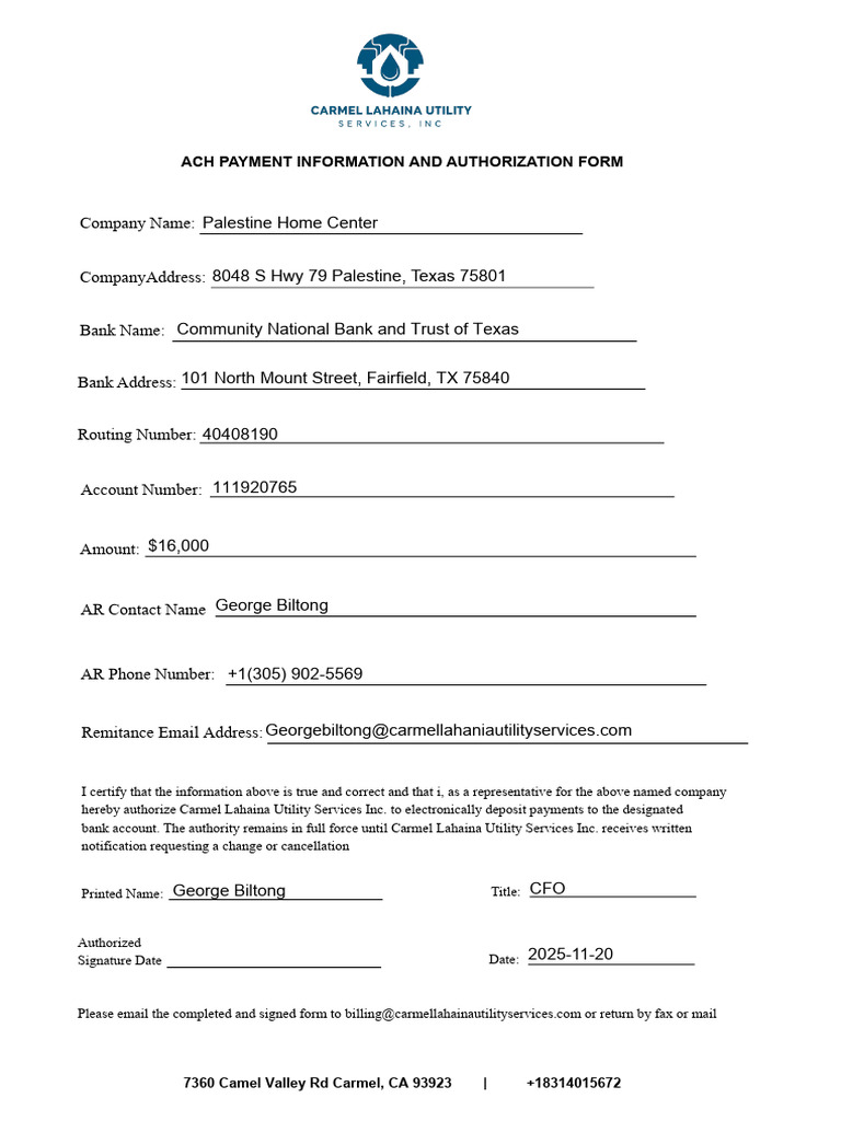 Ach Confirmation Form - 20251202 - 191551 - 0000 | PDF