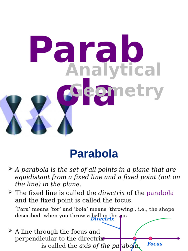 Parabola Center at Origin | PDF | Elementary Geometry | Euclidean Geometry