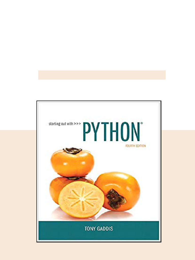 Test Bank for Starting Out with Python (4th Edition) 4th Edition No ...