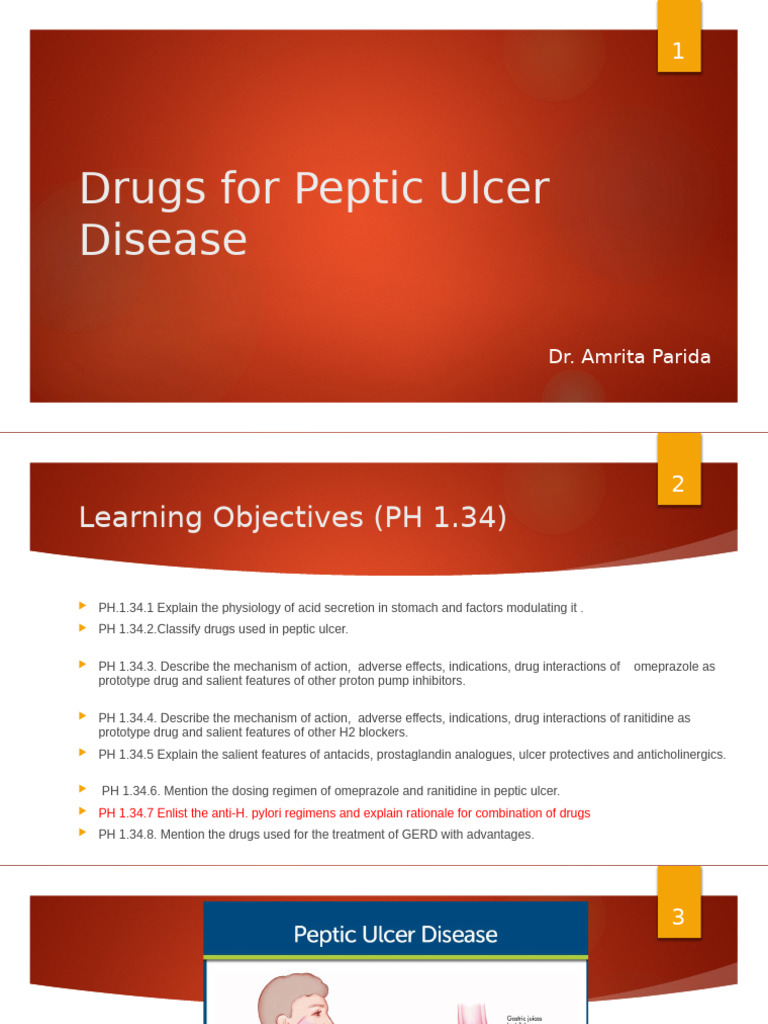 Peptic Ulcer | PDF | Stomach | Drugs