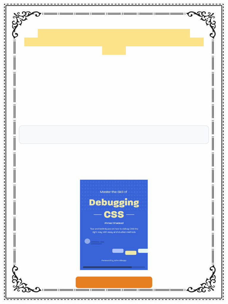 Debugging CSS 1st Edition Ahmad Shadeed Andrew Lobo ebook full content ...