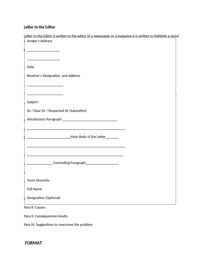 Letter to the Editor(1) | PDF | Paragraph