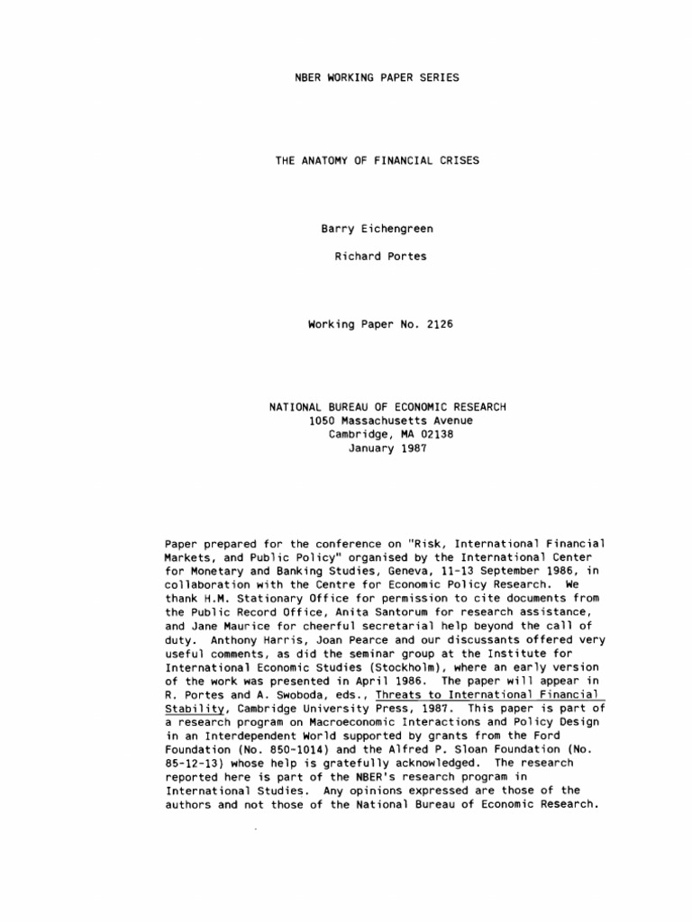 Anatomy of Financial Crises Analysis | PDF | Bonds (Finance) | Exchange ...