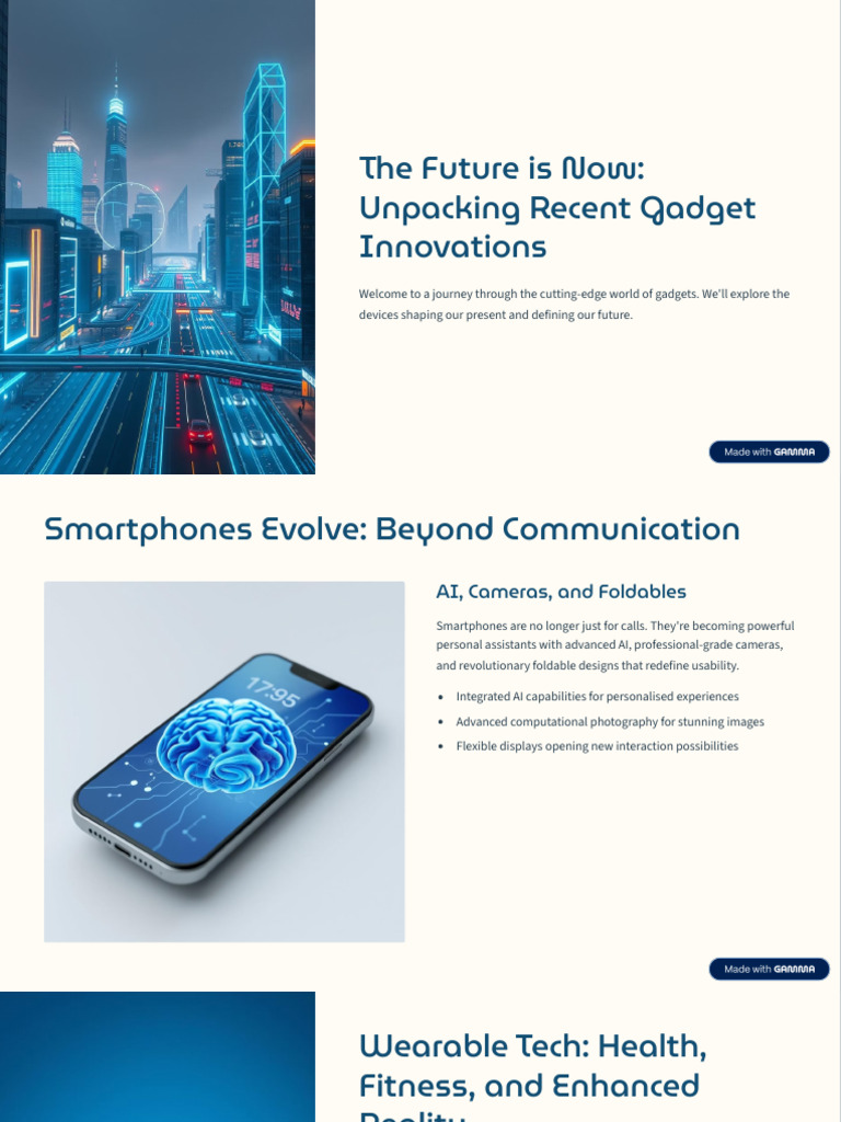 Future Gadget Innovations Uncovered | PDF | Internet Of Things ...