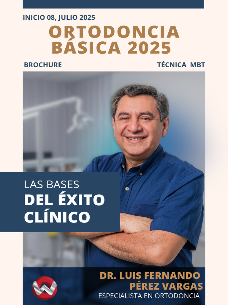 Brochure Curso Basico MBT Julio | PDF | Odontología | Ortodoncia