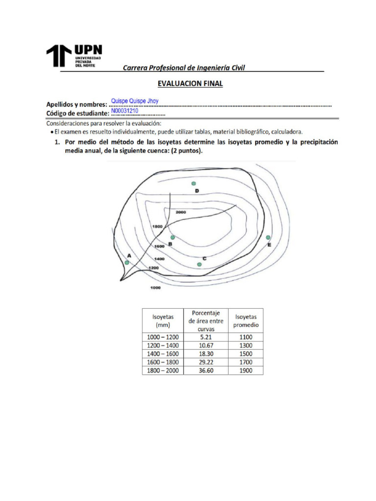 Examen Final - Quispe Quispe N0031210 | PDF