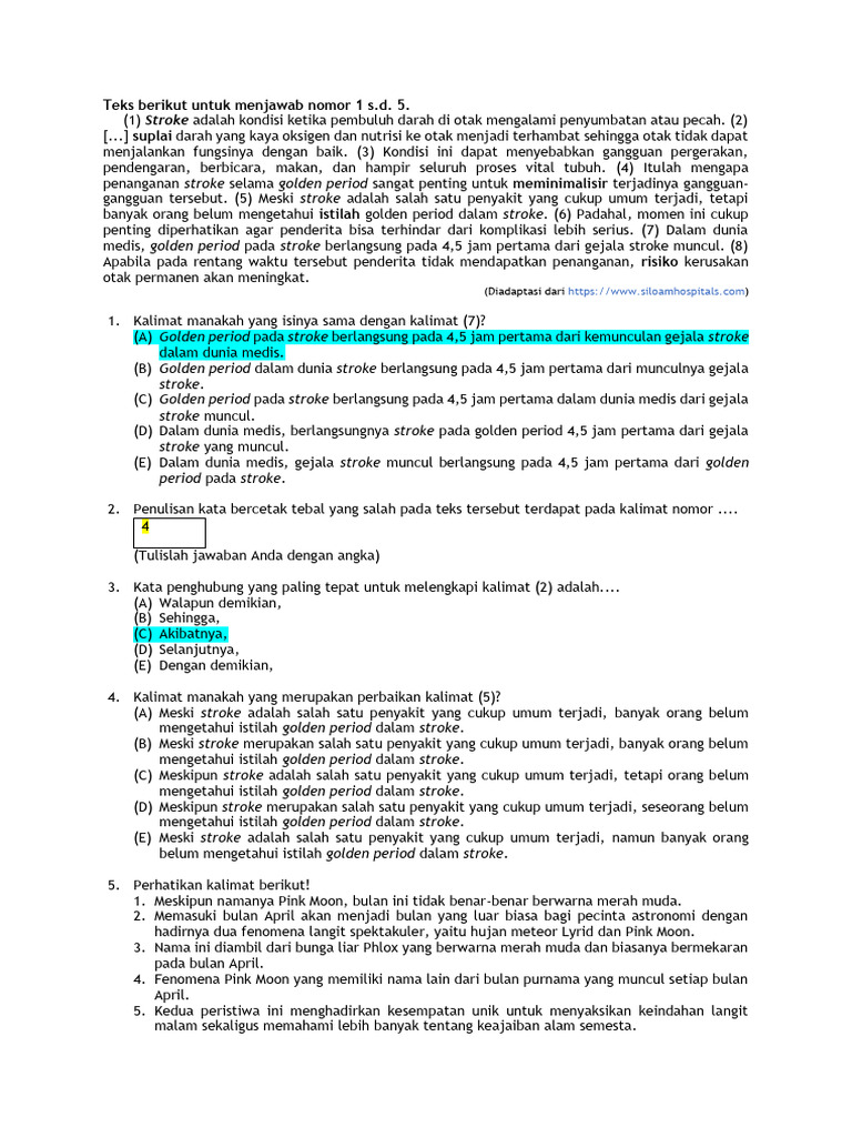 Pentingnya Golden Period pada Stroke | PDF