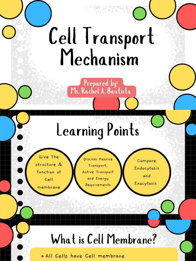 Cell Transport and Mechanism | PDF | Osmosis | Cell Membrane