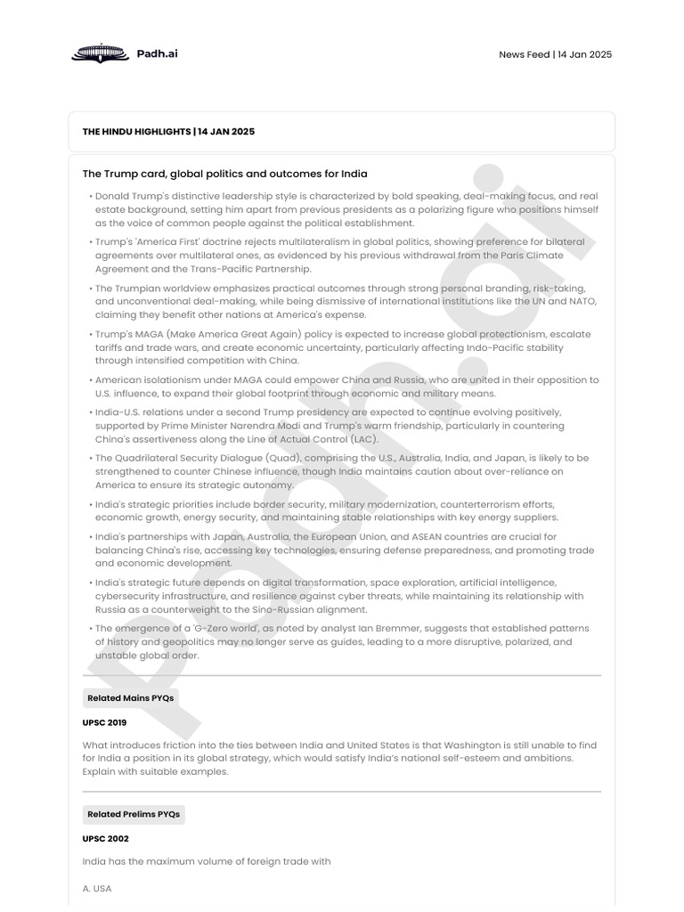 Article_18713_2025-01-15_12_18 | PDF | Global Politics | Foreign Policy