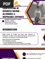 Chargeable Income Computation Guide | PDF | Tax Deduction | Taxes