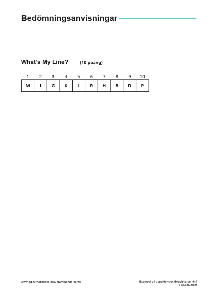 En n1 Whats My Line Bed - Anvisning | PDF