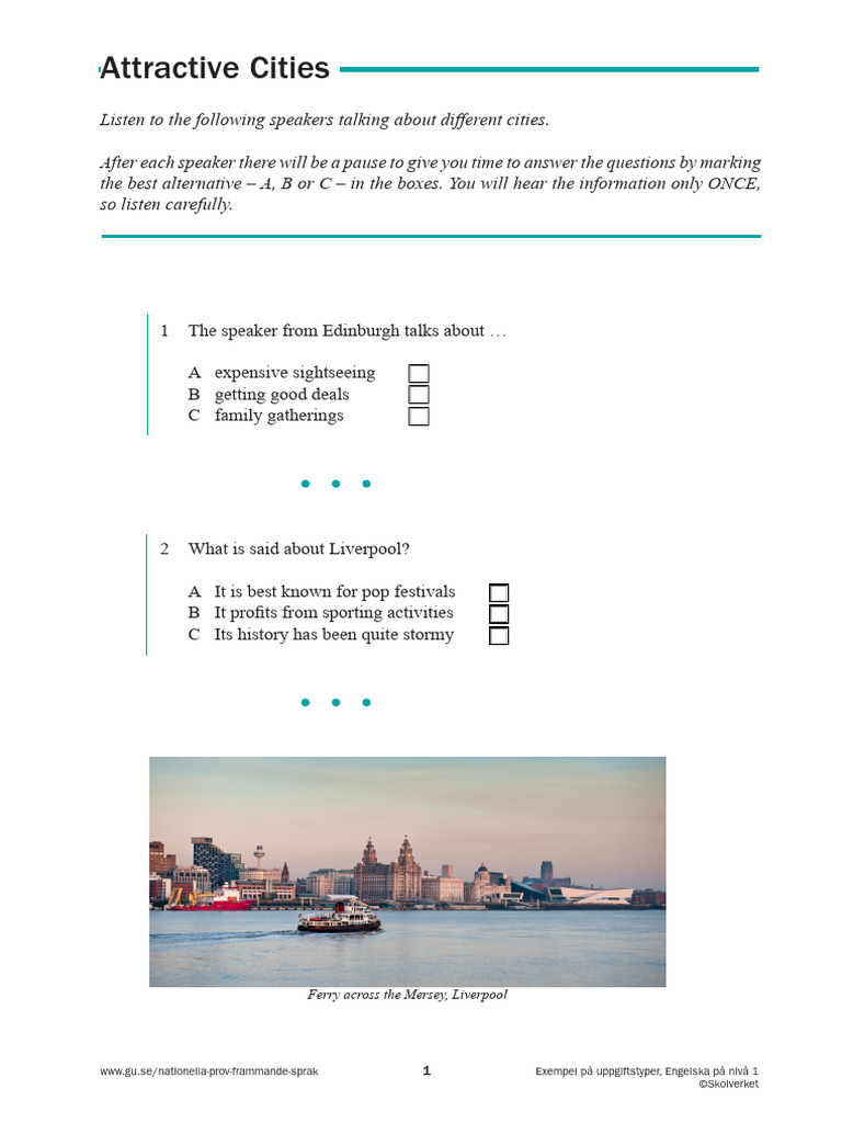 En n1 Attractive Cities (3) | PDF
