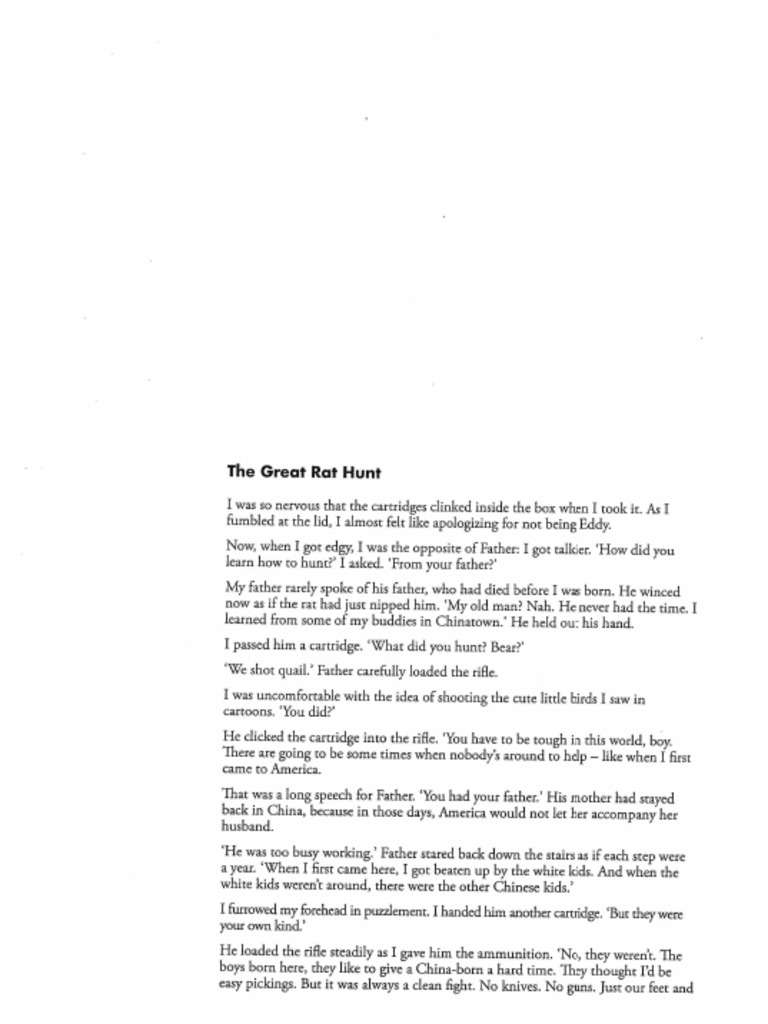 The Great Rat Hunt Text - Part 2 (Mandatory!) | PDF