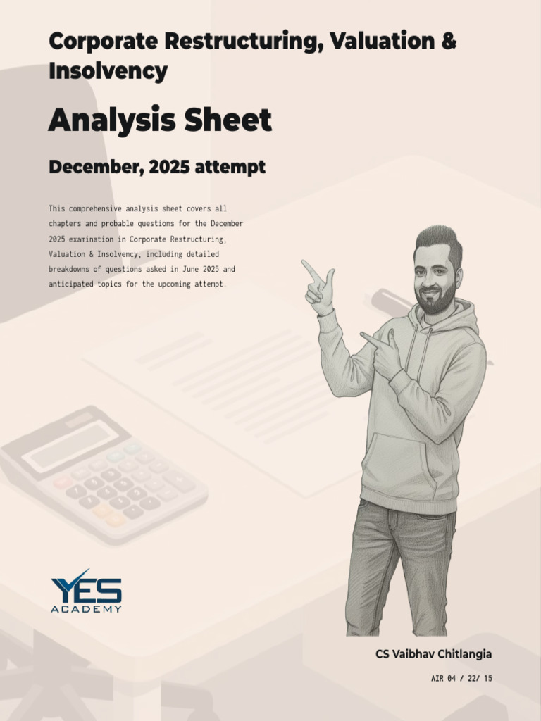 CRVI Analysis Sheet - Dec 2025 Attempt - CS Vaibhav Chitlangia - Yes ...