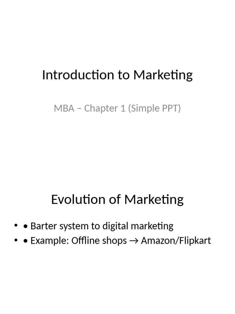 Marketing Fundamentals and Evolution | PDF