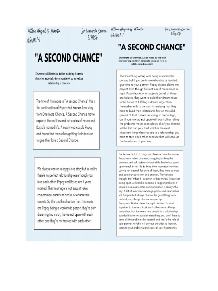 Movie Reaction Paper Althea Abigail Alberto BSHM 1-1 | PDF