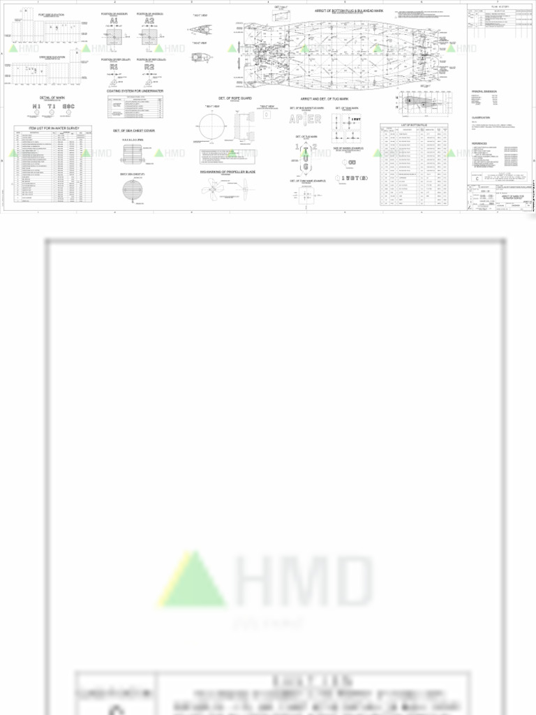 H-6 - Arrg't of Mark For In-Water Survey | PDF