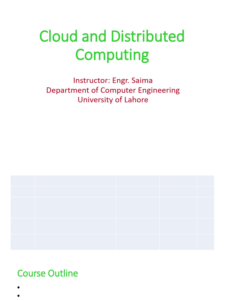 Cloud and Distributed Computing | PDF | Cloud Computing | Operating System