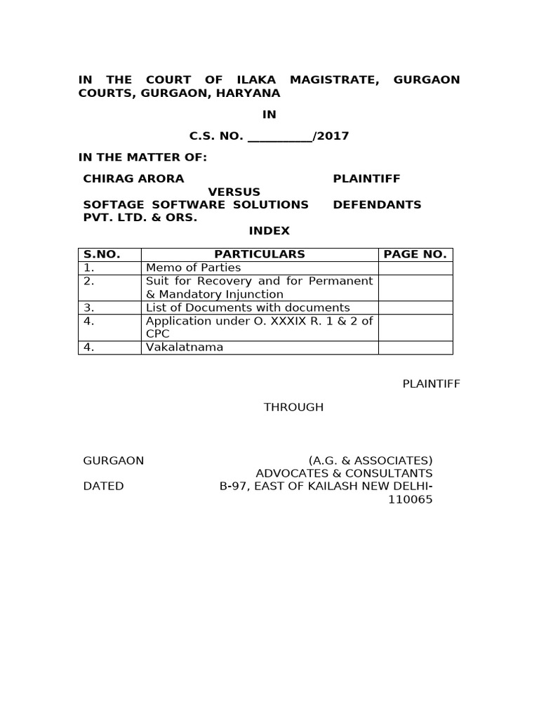 Suit For Specific Performance | PDF | Lawsuit | Affidavit