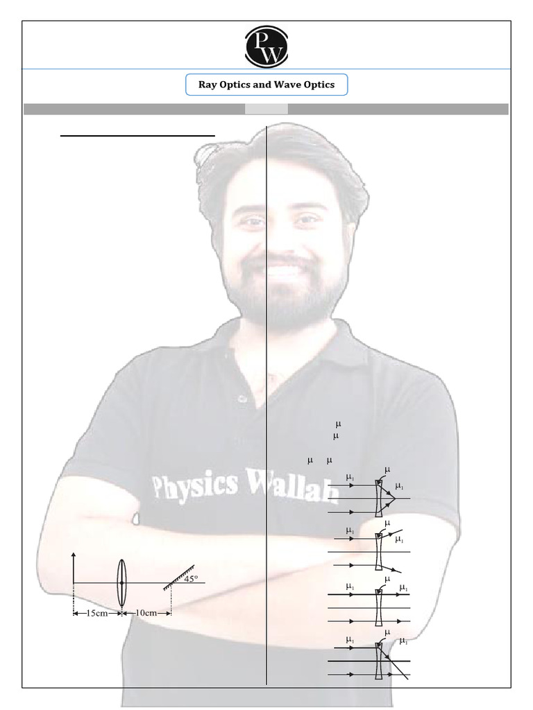 Brofessor s Question Bank PYQs JEE Ray Optics and Wave Optics | PDF ...