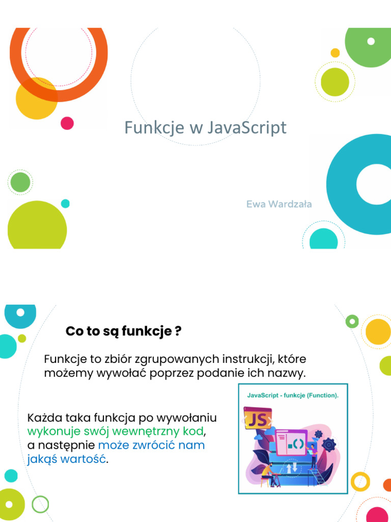 Funkcje W JS | PDF