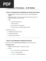 FOR500: Windows Forensic Analysis Course | PDF | Computer Forensics ...