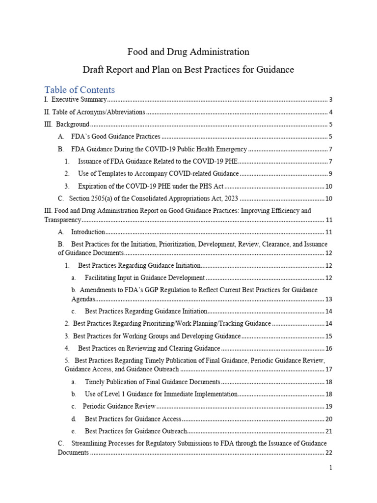 Section 2505 Guidance Report and Plan Clean 508 12-22-23 | PDF | Food ...