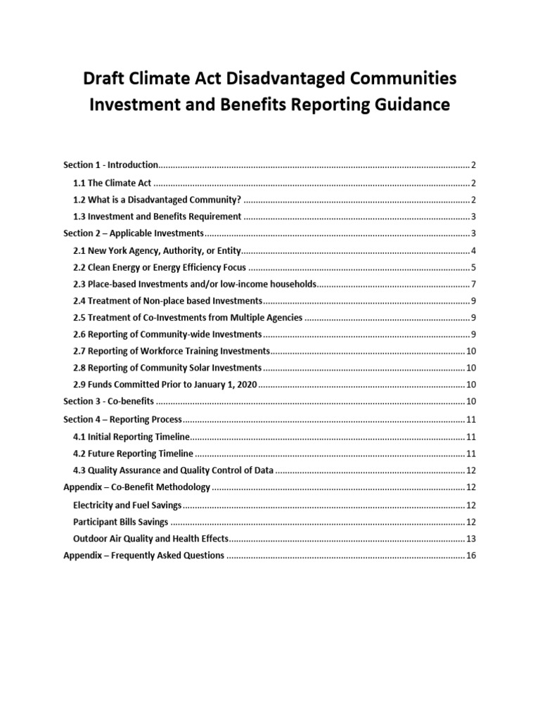 Disadvantaged Communities Reporting Guidance | PDF | Air Pollution ...