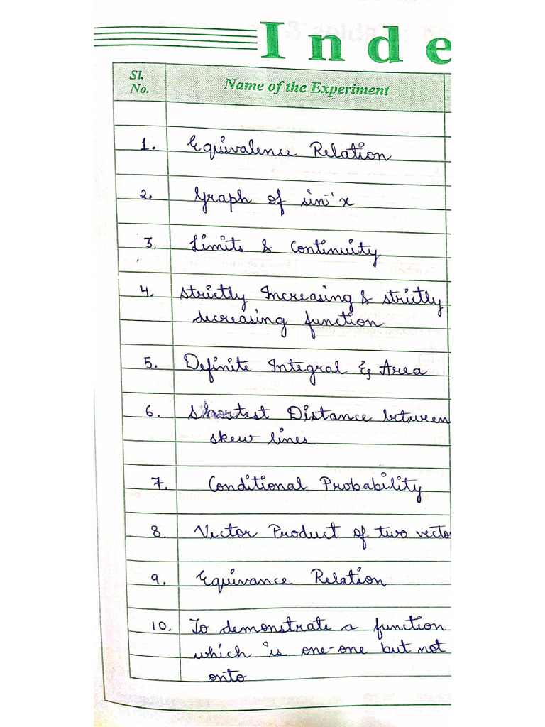 Maths Pratical File | PDF