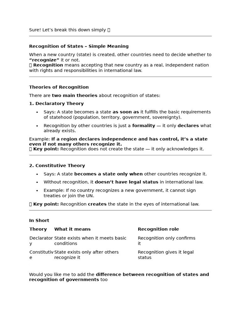 Theories of Recognition | PDF