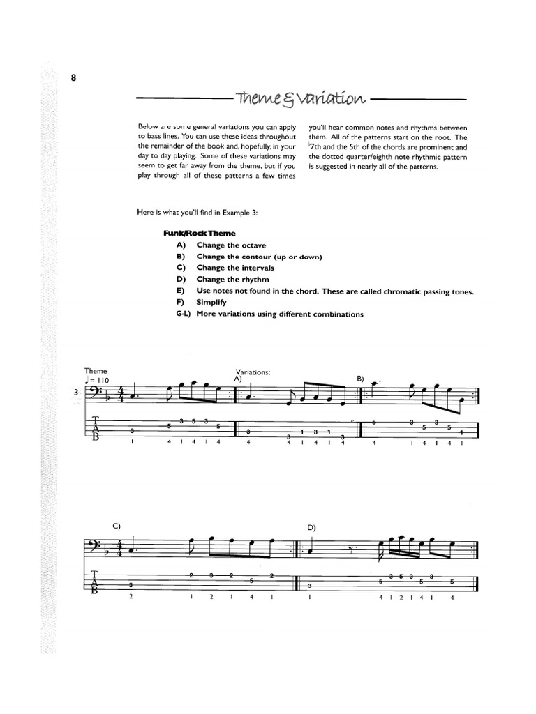 Bass LINES 1 | PDF