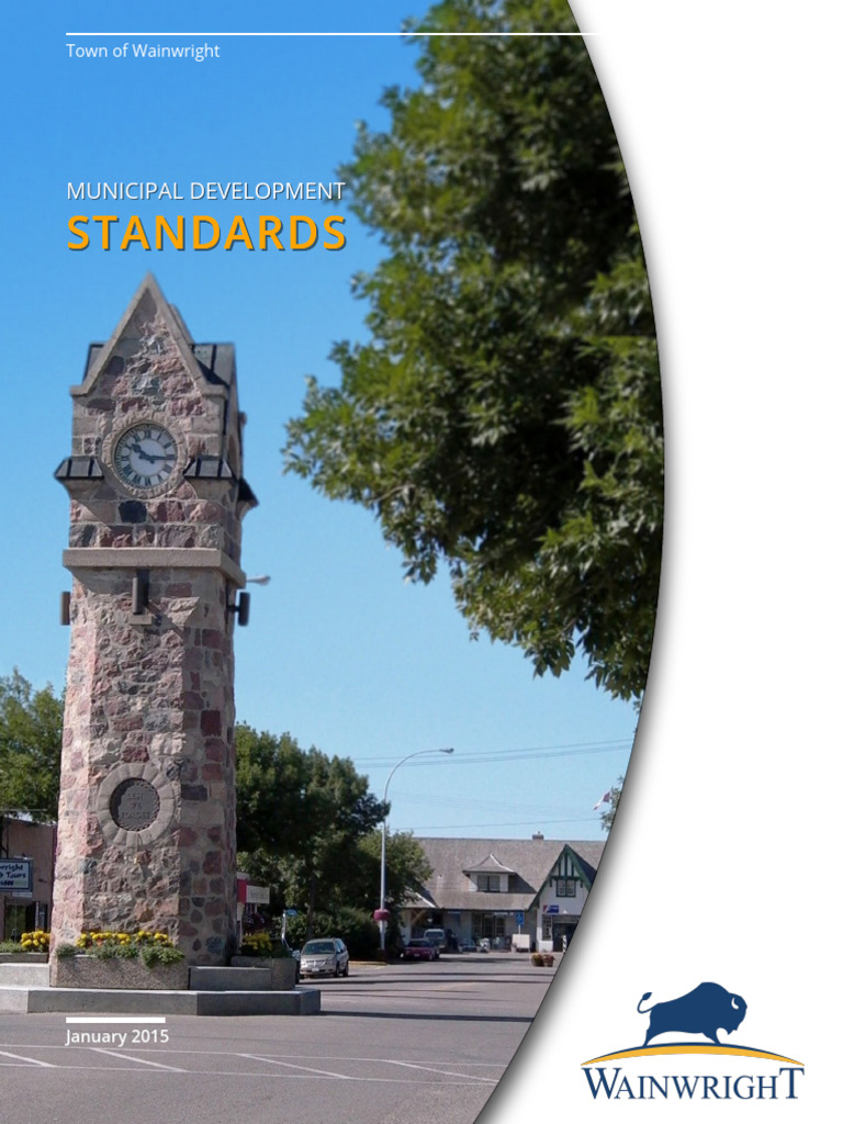 Wainwright Municipal Development Standards | PDF | Sanitary Sewer ...