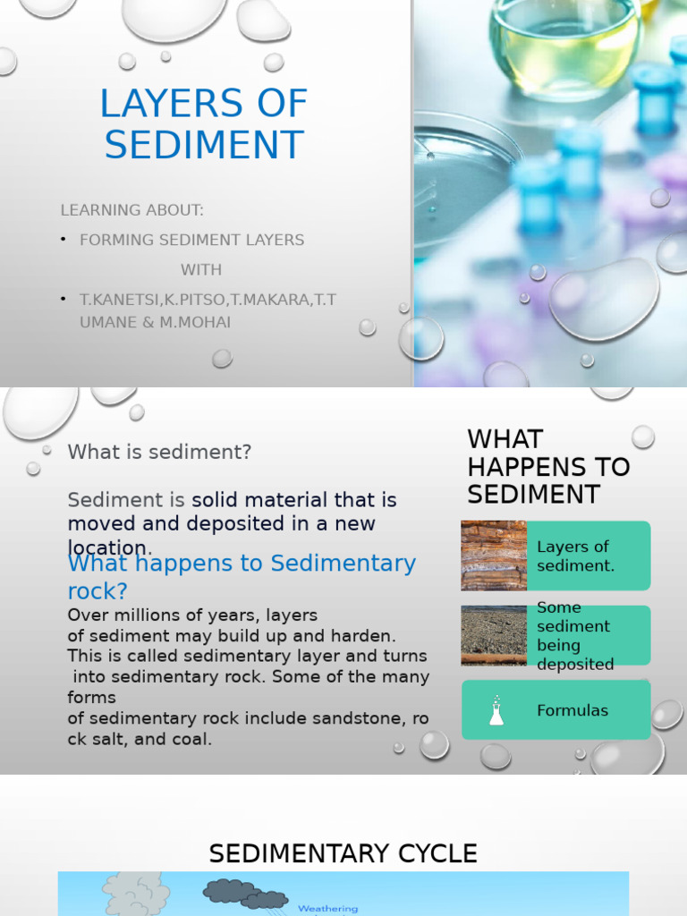 G4 Layers of Sediment (Science Project) | PDF | Rock (Geology ...