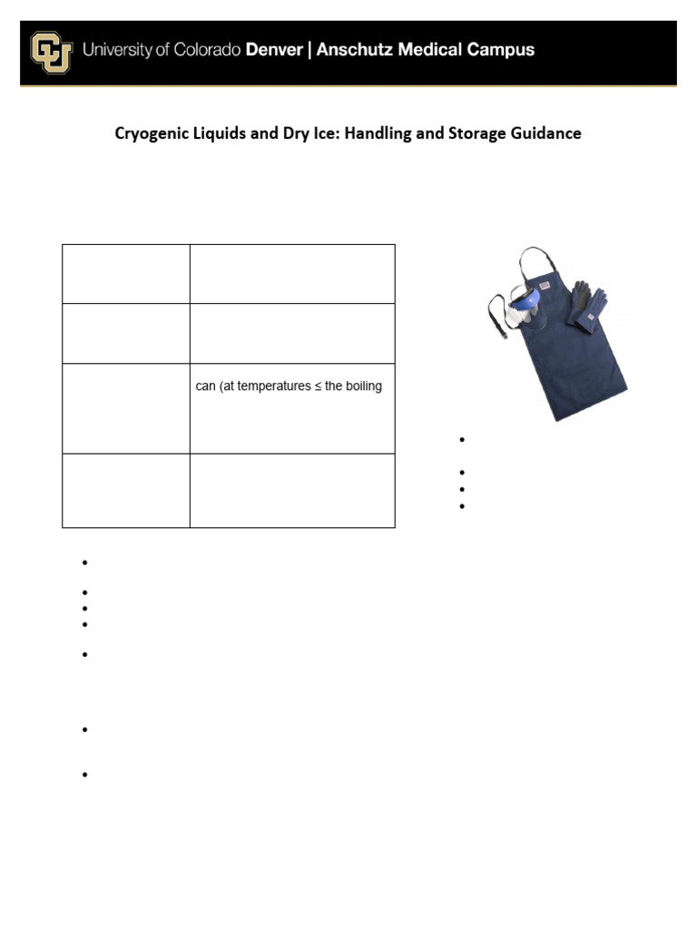 Cryogenic Liquids and Dry Ice Safety Guide | PDF | Cryogenics | Oxygen