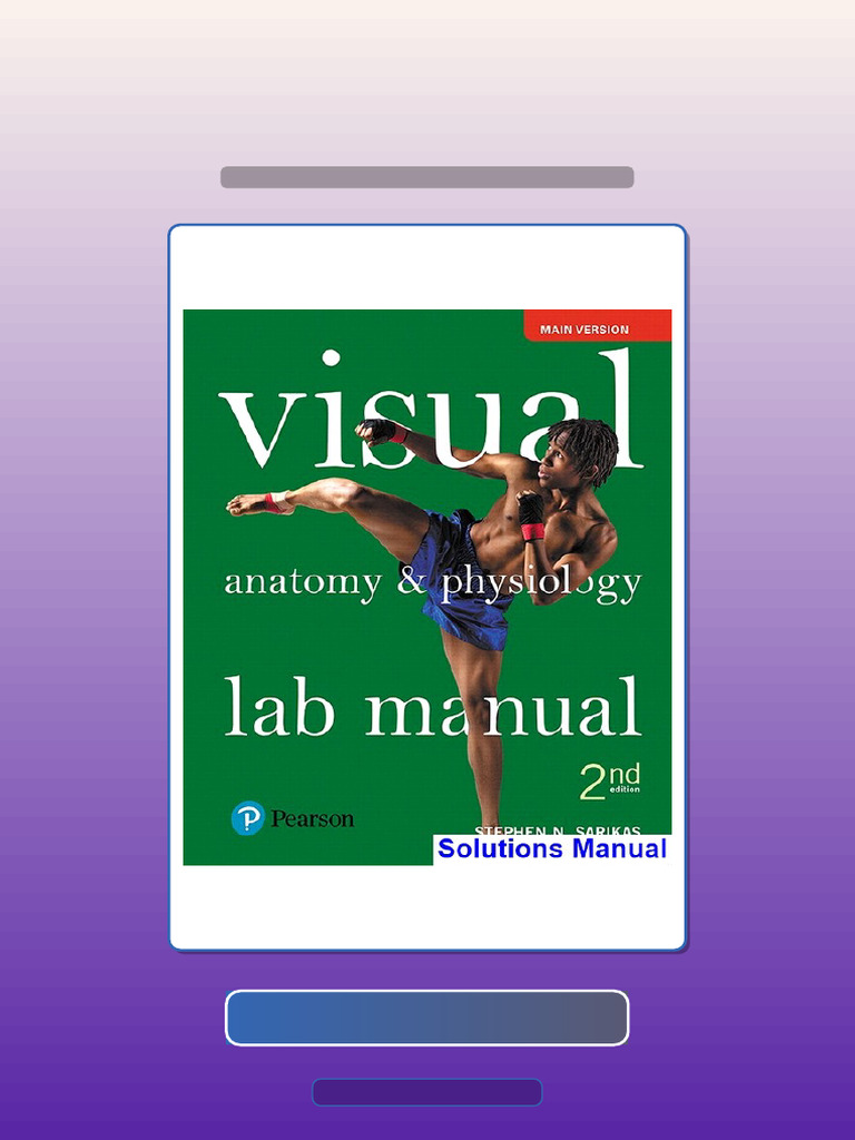 Visual Anatomy and Physiology Lab Manual Main Version 2nd Edition ...