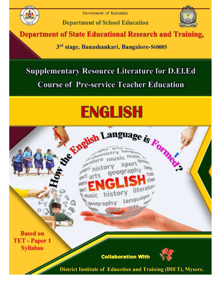 Supplementary Literature English -TET | PDF | Reading Comprehension | Verb