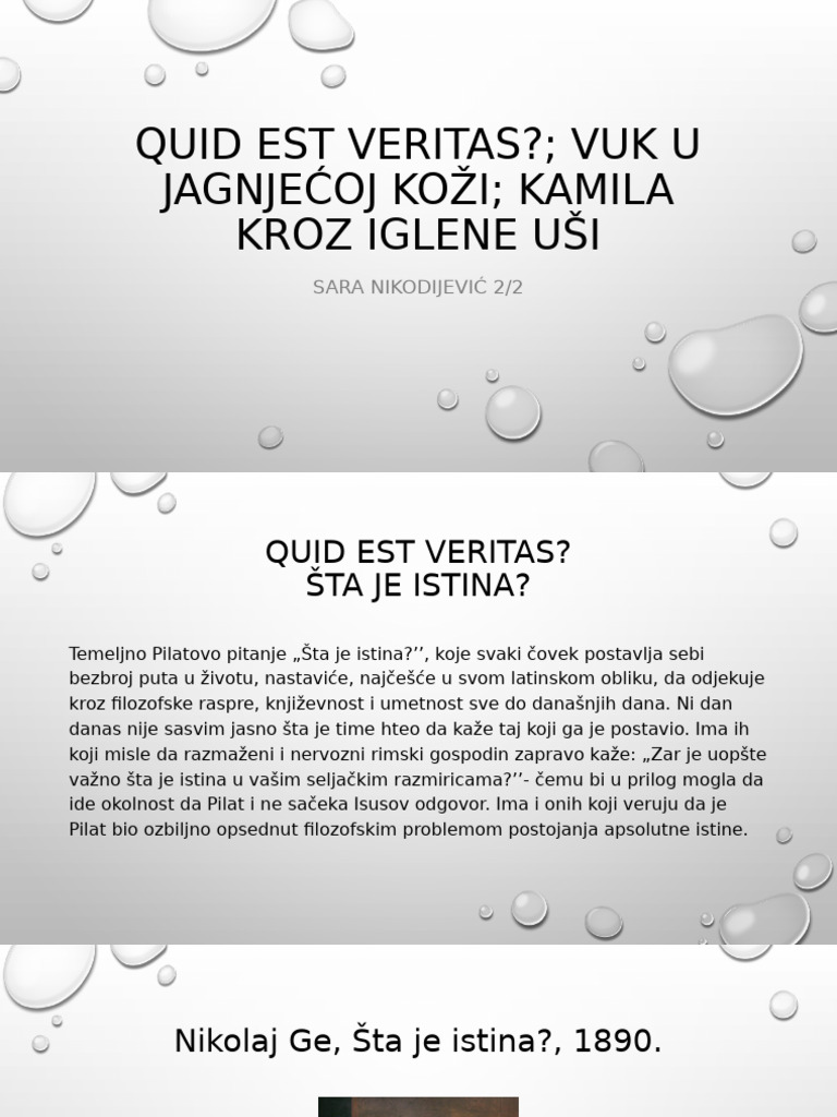 Quid Est Veritas | PDF
