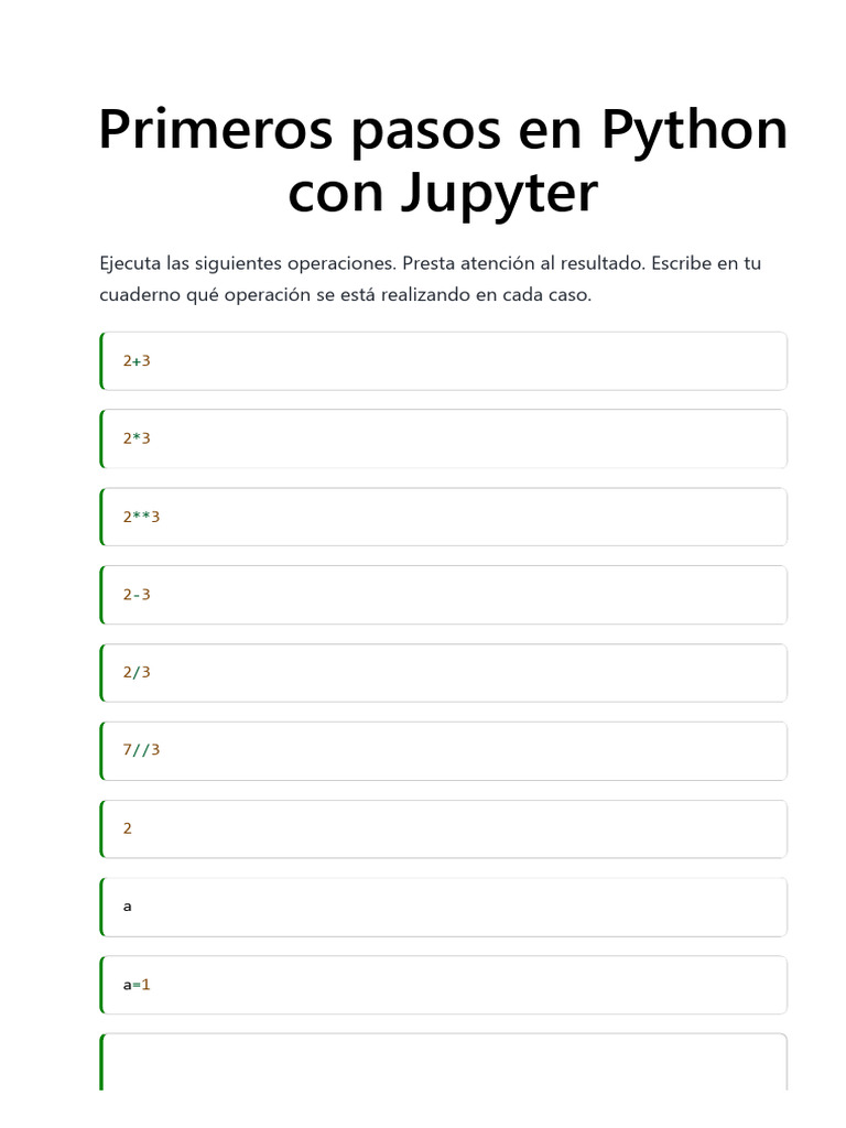 1.1. Primeros Pasos en Python Con Jupyter - Cálculo Numérico y ...