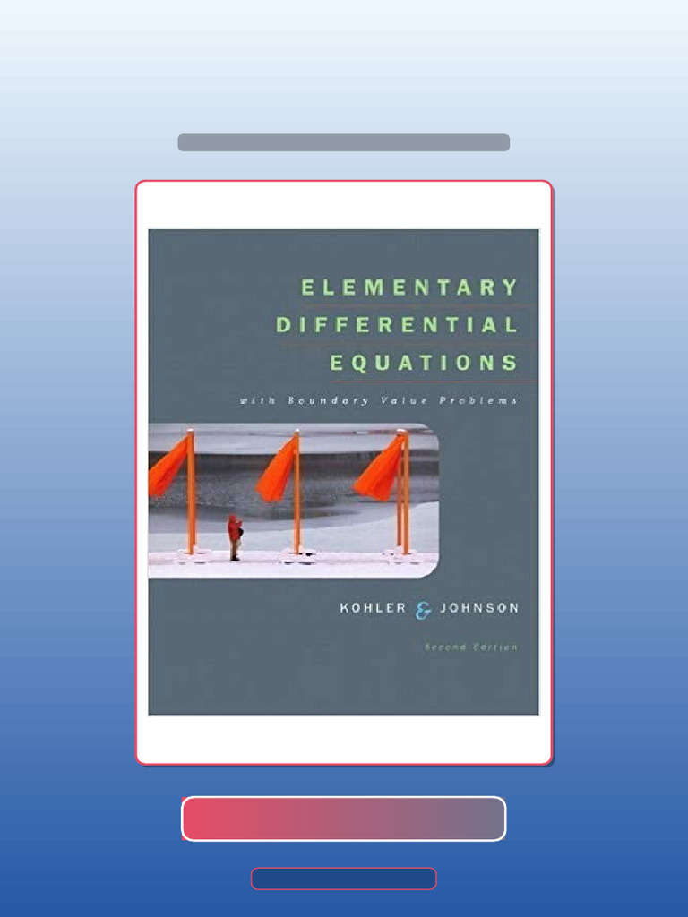 Test Bank For Elementary Differential Equations With Boundary Value ...