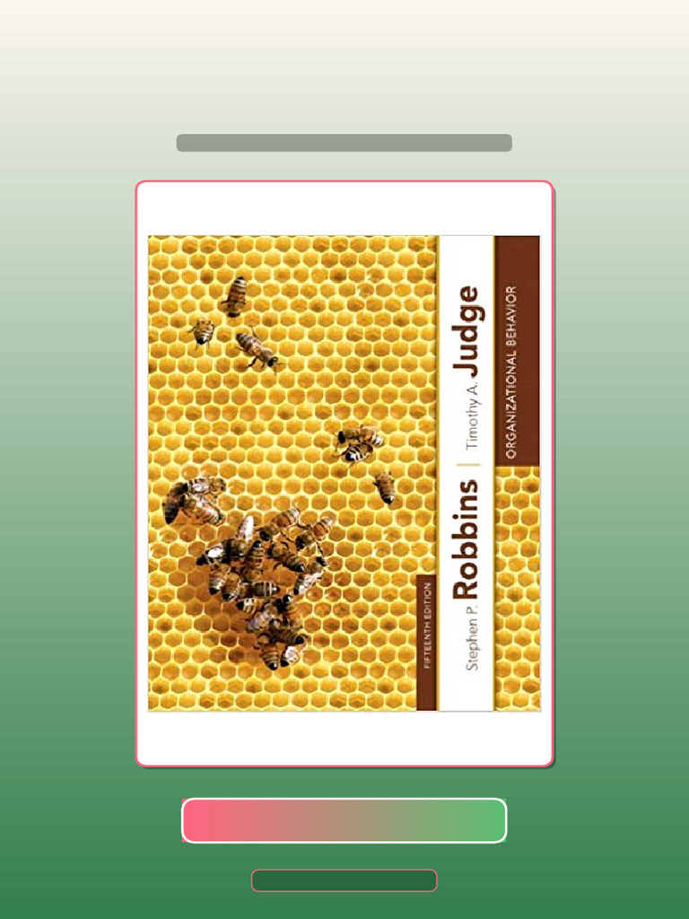 Organizational Behavior 15th Edition by Stephen P Robbins Ebook and ...