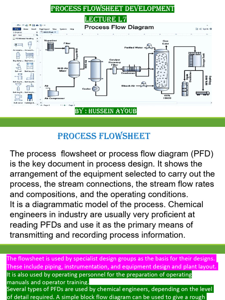 Process Flowsheet LECTURE L7-Sample (1) | PDF | Chemistry | Applied And ...