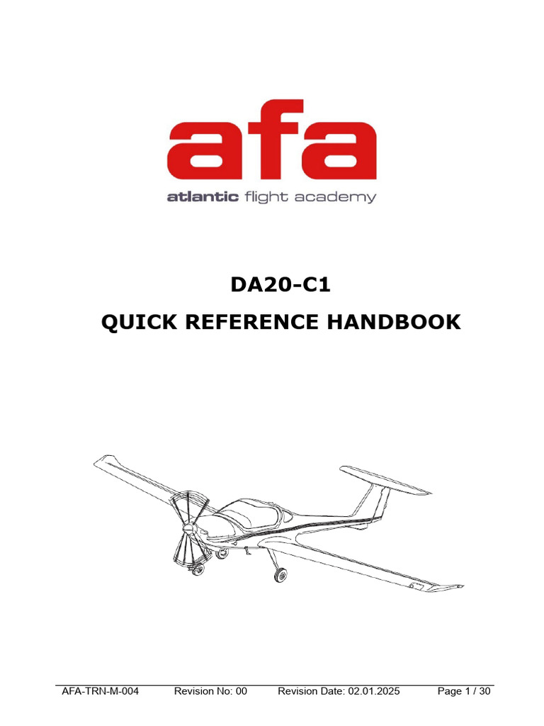 Da-20 QRH | PDF | Flight Control Surfaces | Landing Gear