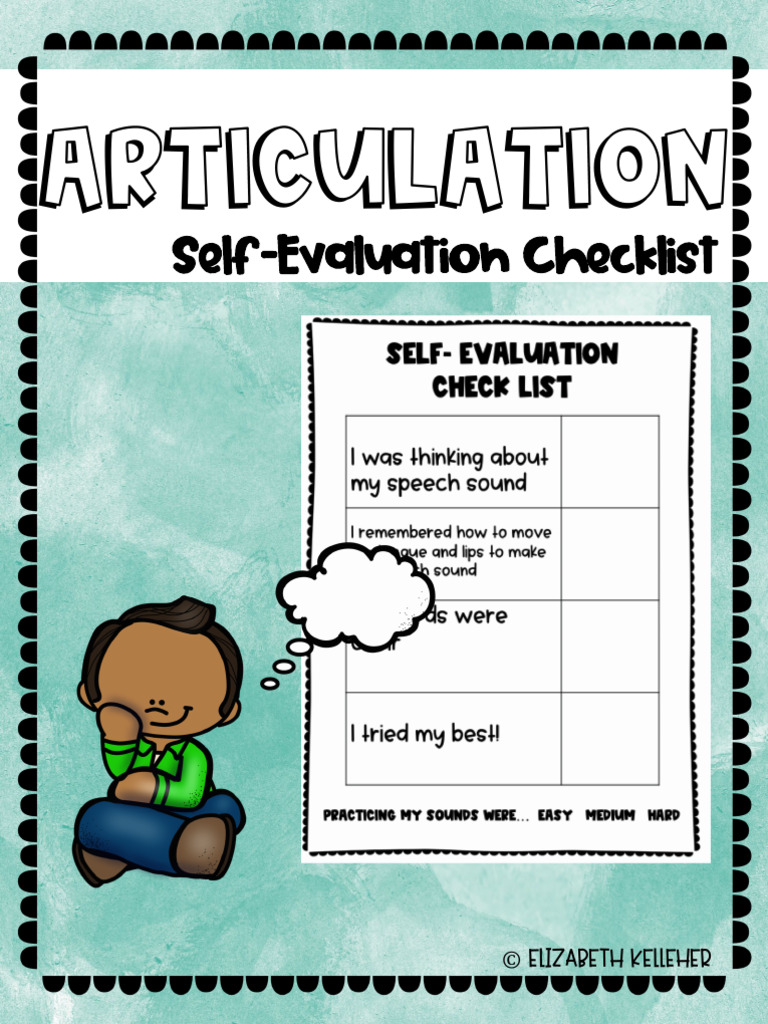 Articulation: Self-Evaluation Checklist | PDF
